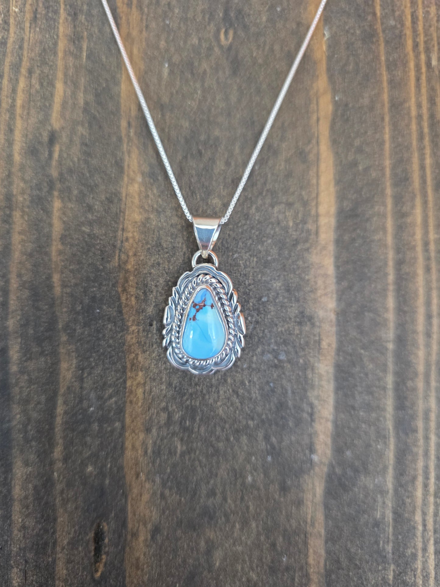 Victor Chee Golden Hills Turquoise Pendant Necklace – High Plains ...